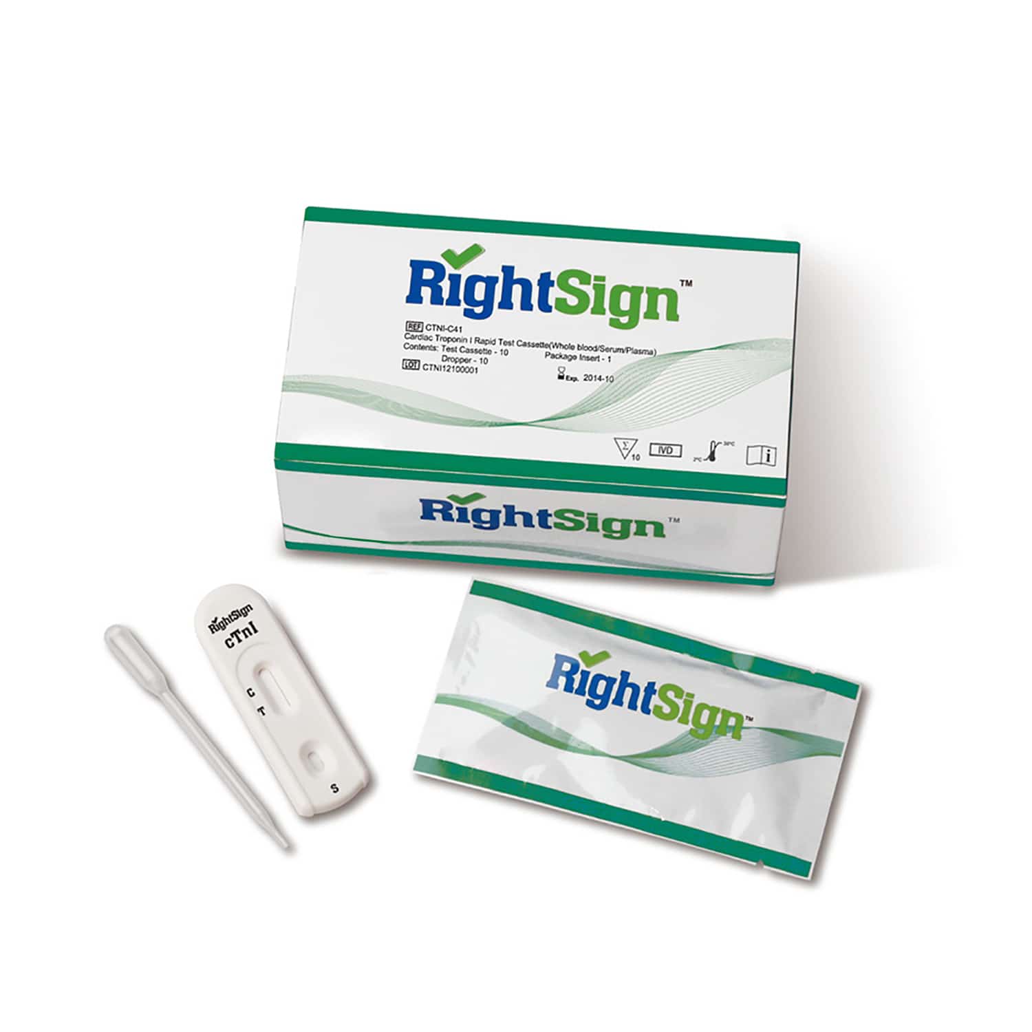 Right Sign cTnI Troponin Test, 10 Pcs. – Santo Medical